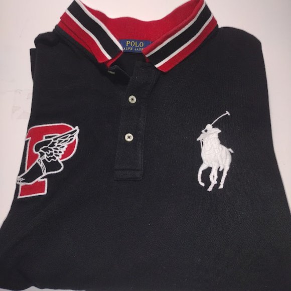 Polo Ralph Lauren | Shirts | Ralph Lauren Polo Big Pony Logo Pwing Polo Shirt Mens Black Red ...